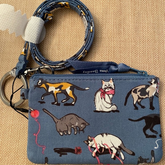 Vera Bradley | Accessories | Vera Bradley Lanyard And Zip Id In Cats ...
